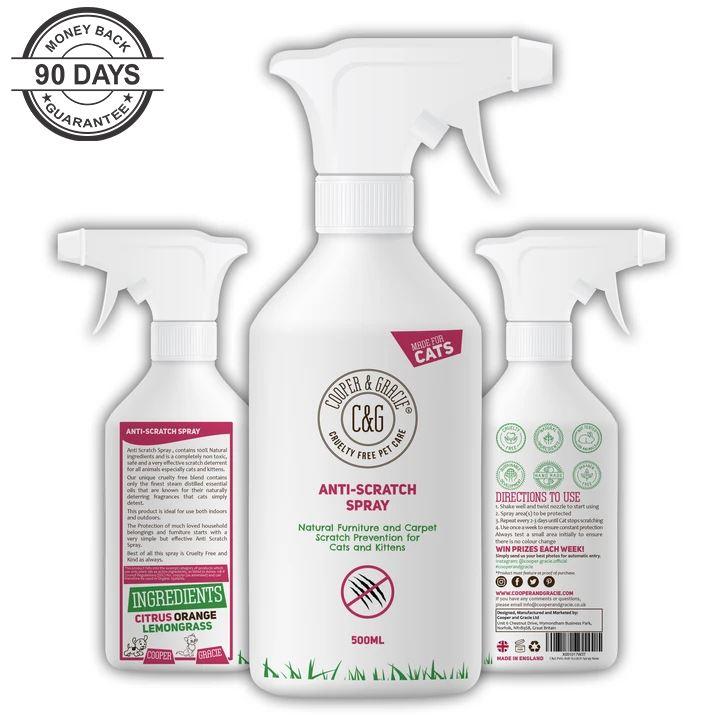 Citrus Spray for Cats | Natural Cat Anti Scratch Spray