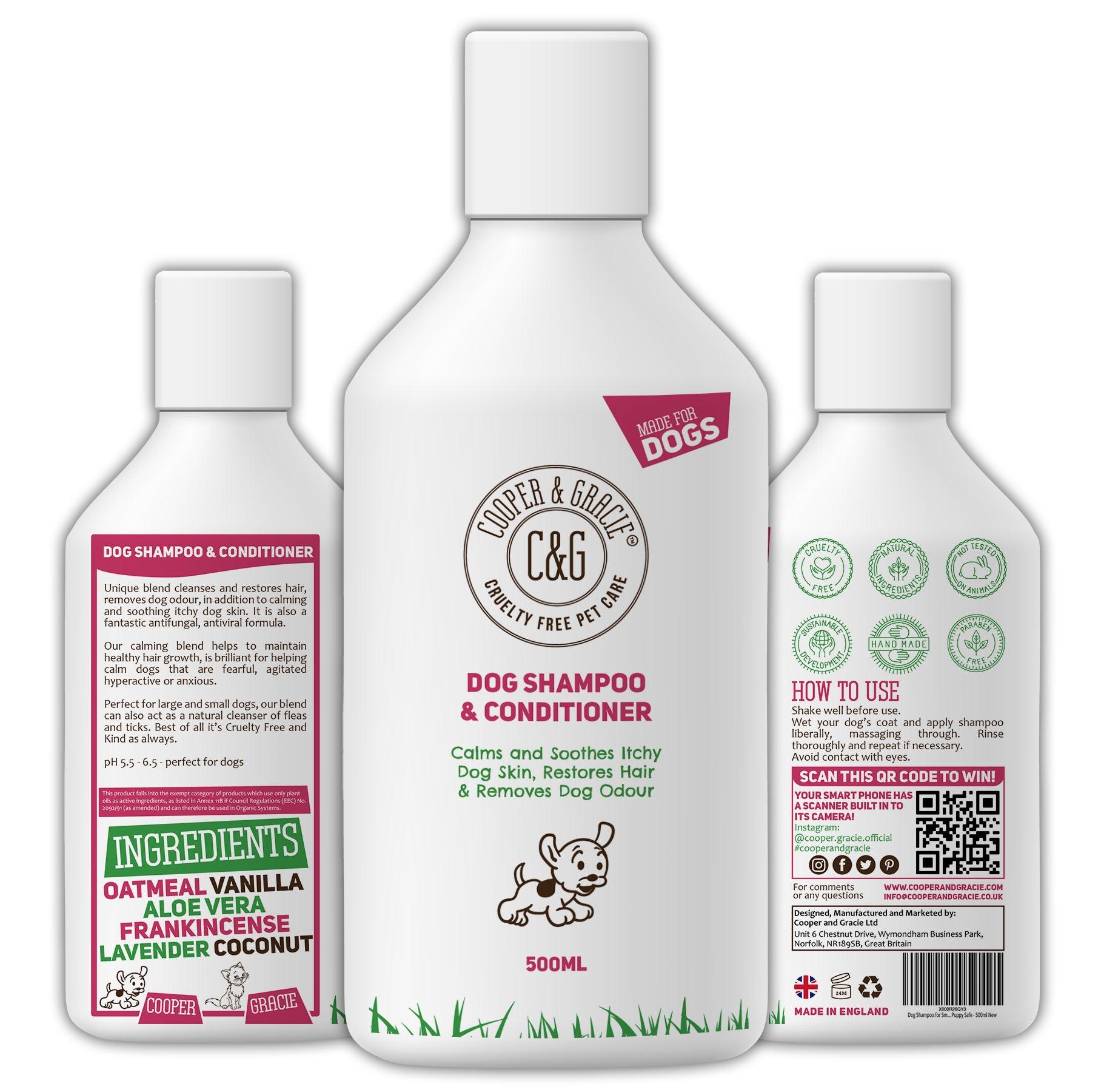 Organic Dog Shampoo and Conditioner | Cooper and Gracie