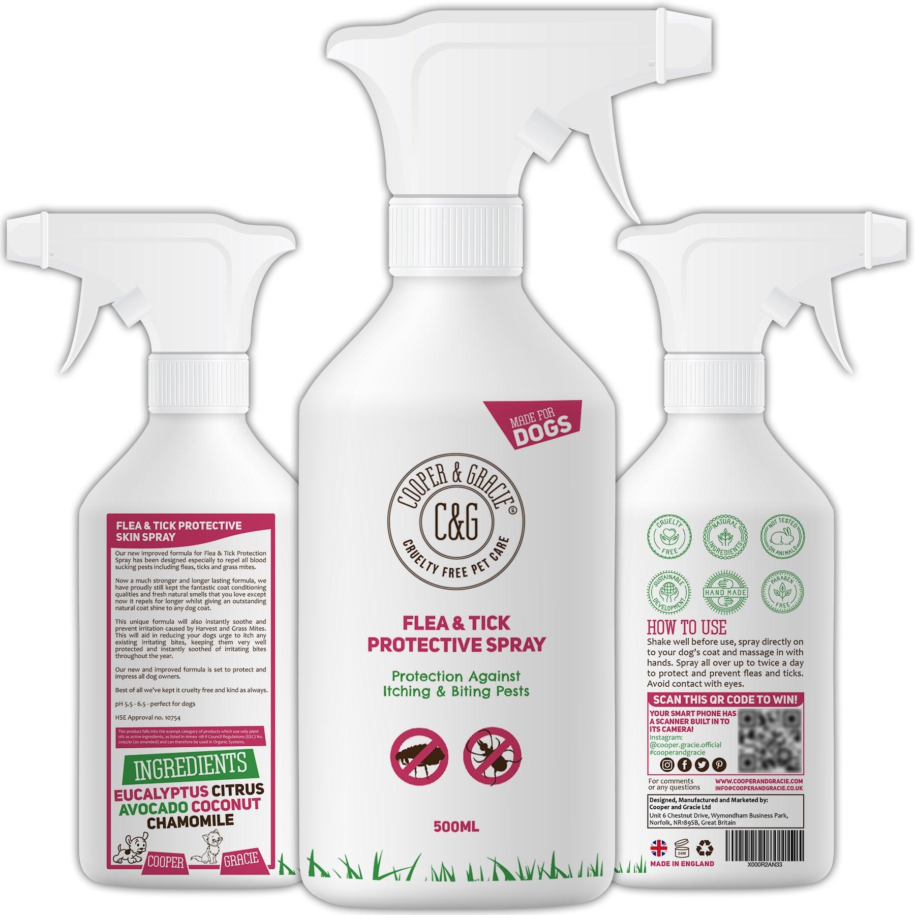 Natural Flea and Tick Spray for Dogs | Cooper and Gracie